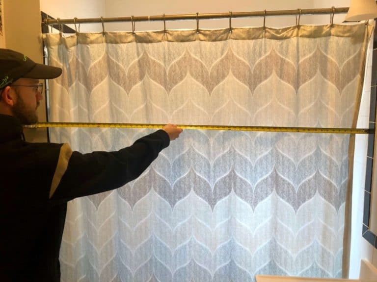 Standard Shower Curtain Sizes: Guide to Which Size to Use - Little Upgrades
